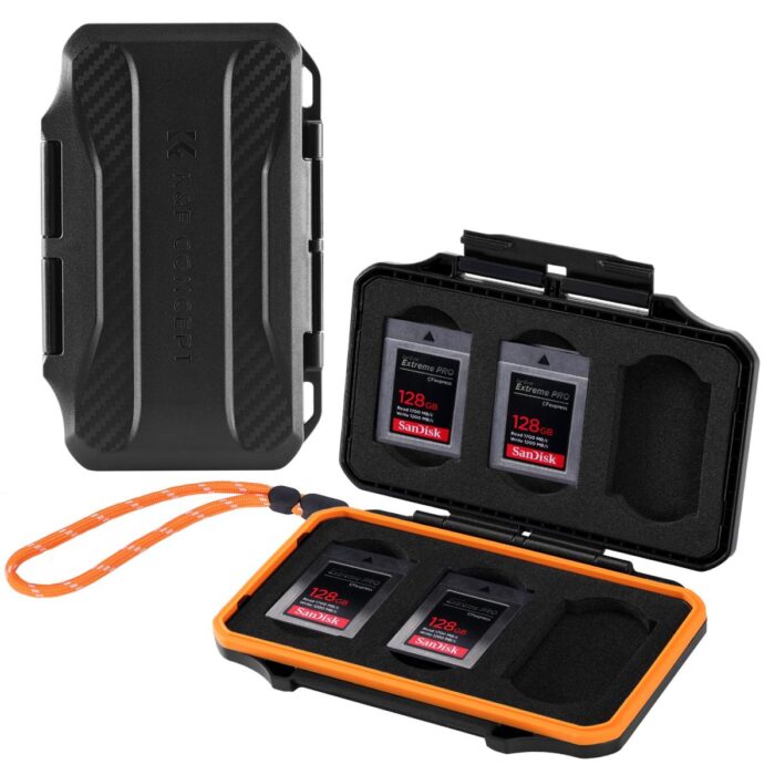 K&F Concept 6 Slots XQD & CFexpress Type-B Card Holder – Water ...