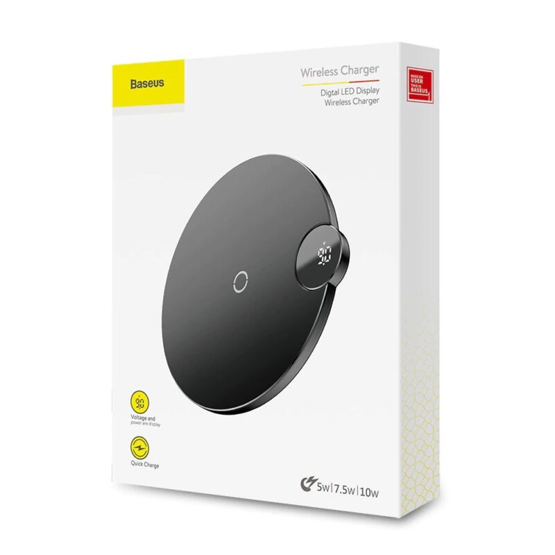 Baseus 15W Digital LED Display Gen 2 Wireless Charger | Fast Wireless ...